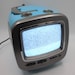 Vintage Portable TV Glass Tube Television Black & White Battery ...