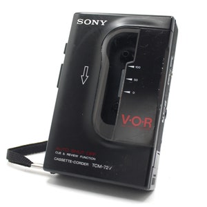 Vintage 1980s Sony Cassette-corder Tape Recorder Dictation Voice ...