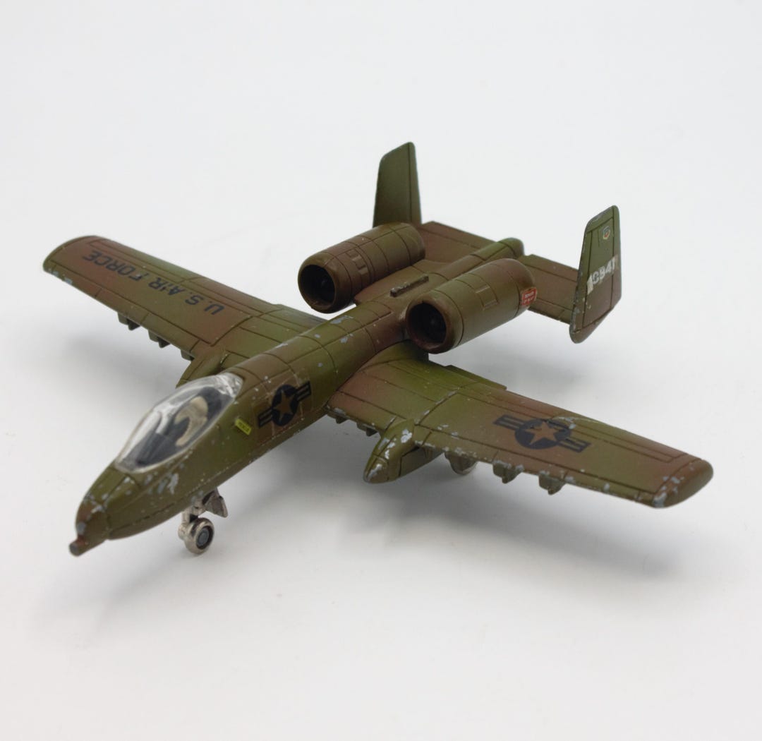 Vintage A-10 Thunderbolt Die Cast Replica Model Military Warplane US ...