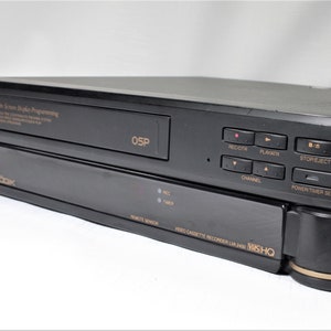 Vintage VCR Cassette Tape Recorder Player VHS Audio Video Recorder on ...
