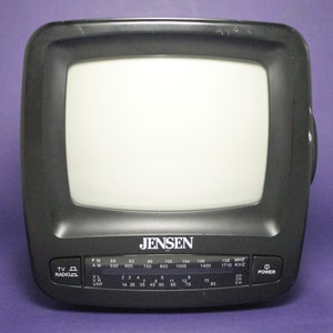 Vintage 5 B&W TV Radio Portable Mini Tube Television - Etsy