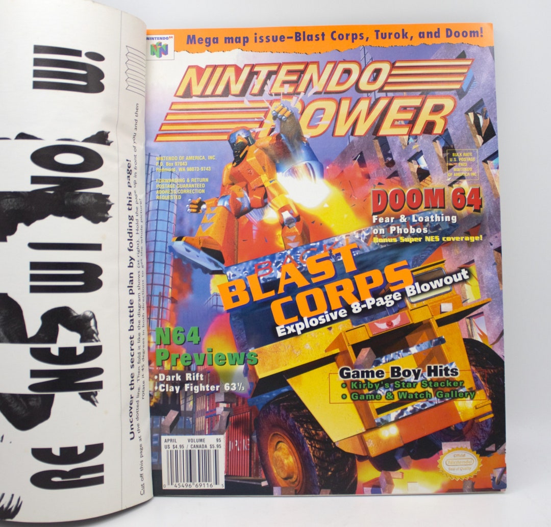 Nintendo Power 1997 Issue Blast Corps Super Metroid Doom Vol 95 Vintage ...