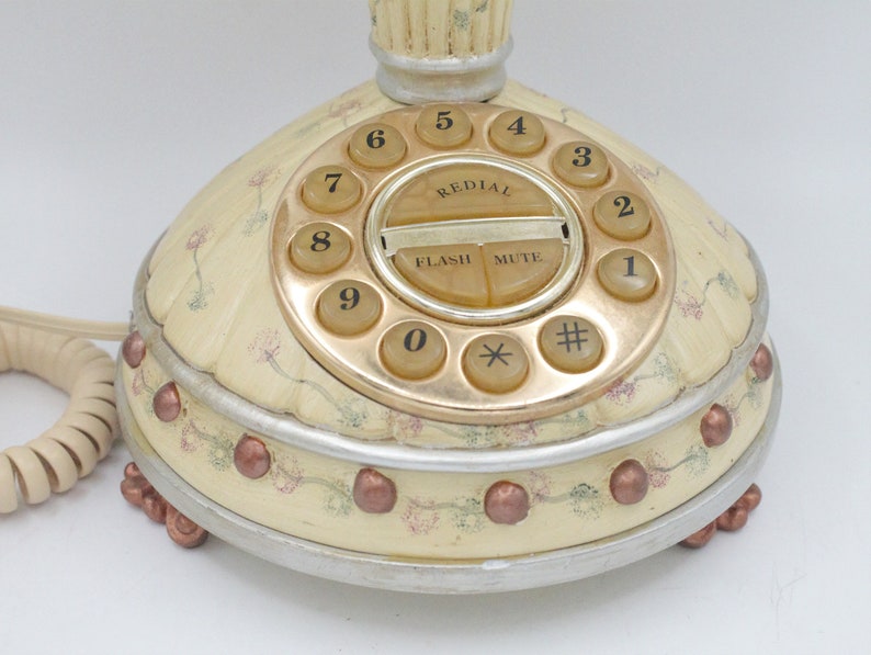 Vintage Telephone Antique French Style Beige Unique Design - Etsy