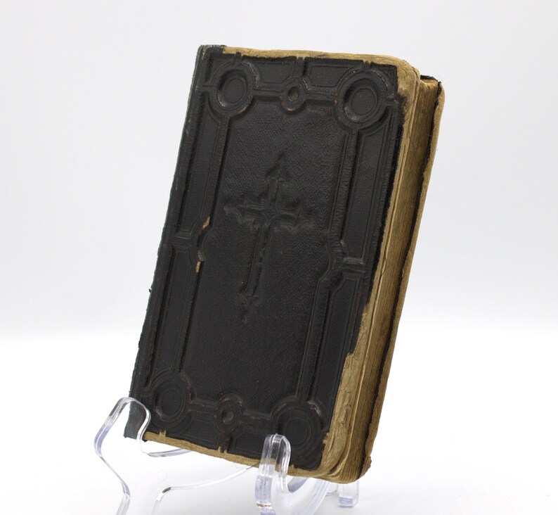 Antique 1920s Maly Kancional German Bible Black Leather Bound Book ...
