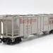 Vintage HO Scale Model Train Car Burlington Route Grain Car Transport ...