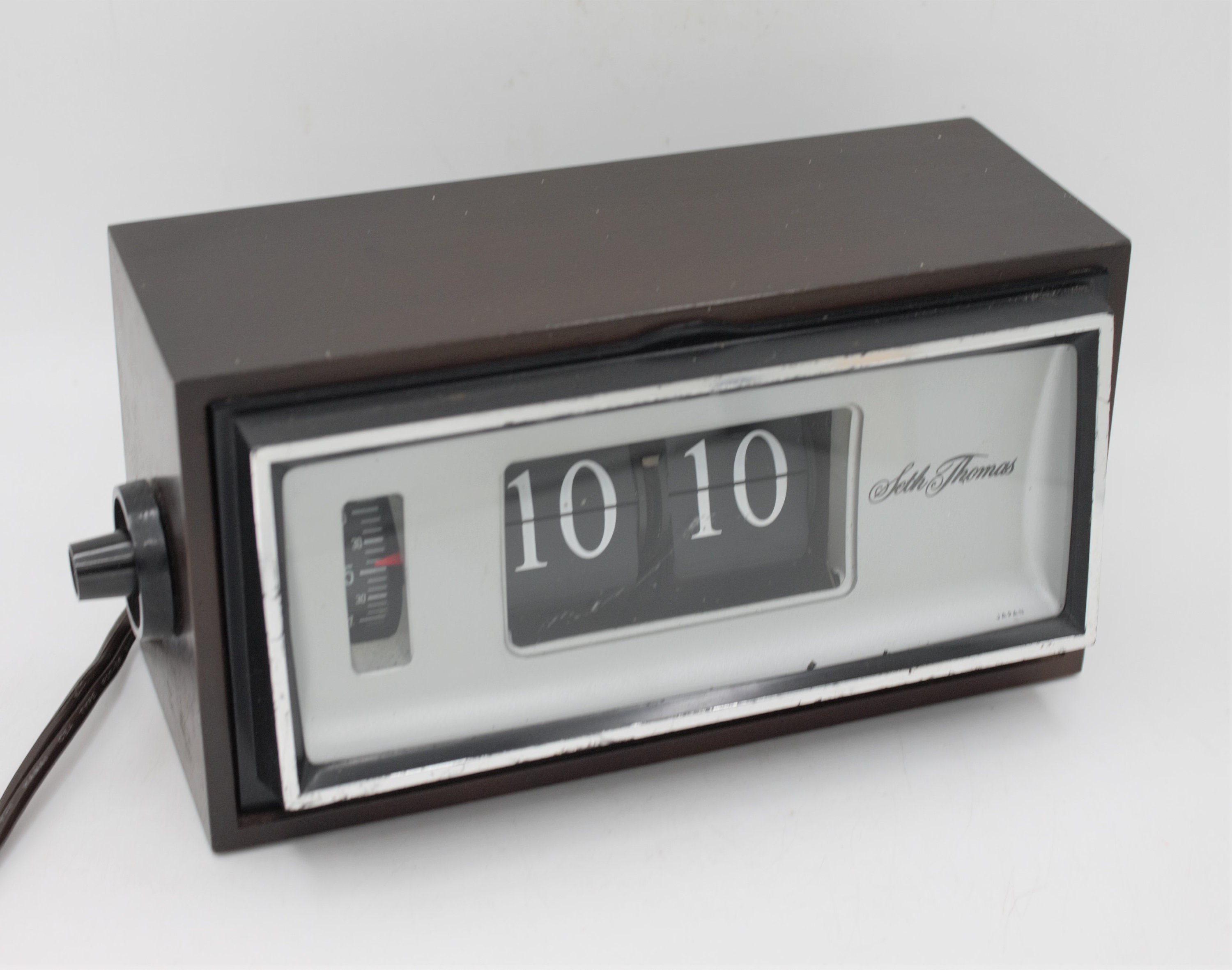 Vintage 70s Flip Clock Alarm Lighted Display Real Wood Case - Etsy