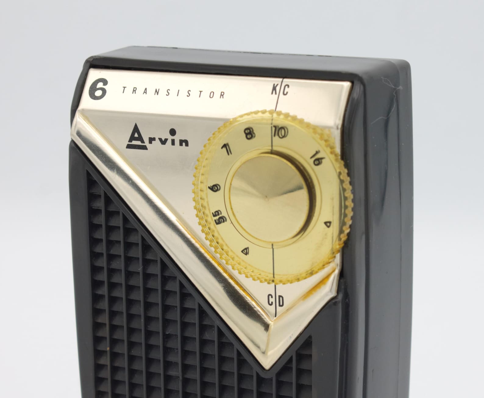 Vintage 1950's Arvin 9 Transistor Radio AM and CD Civil Defense Station ...