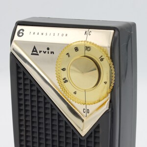 Vintage 1950's Arvin 9 Transistor Radio AM and CD Civil Defense Station ...