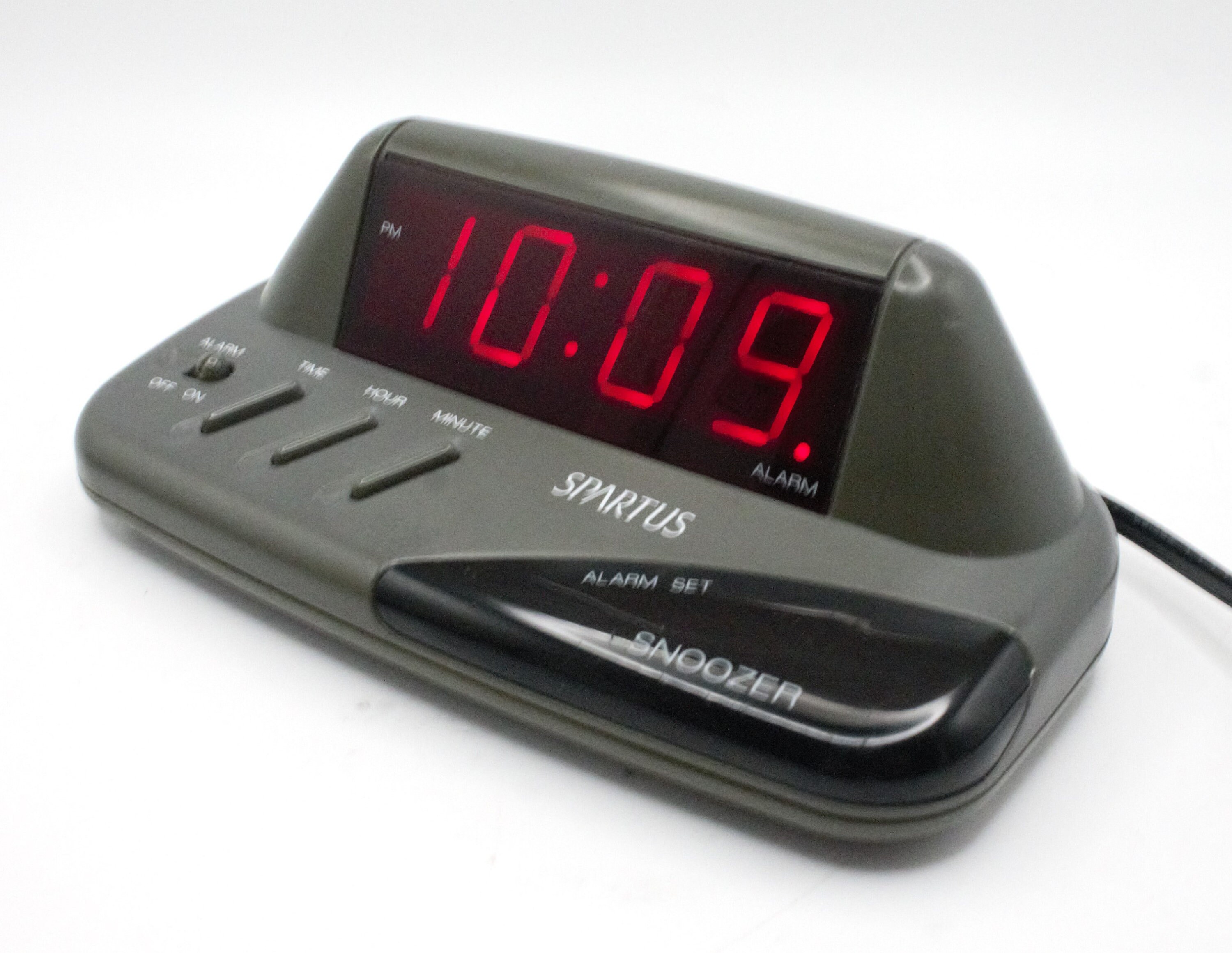 Vintage Digital Alarm Clock Red LED Lighted Time Display Cool - Etsy