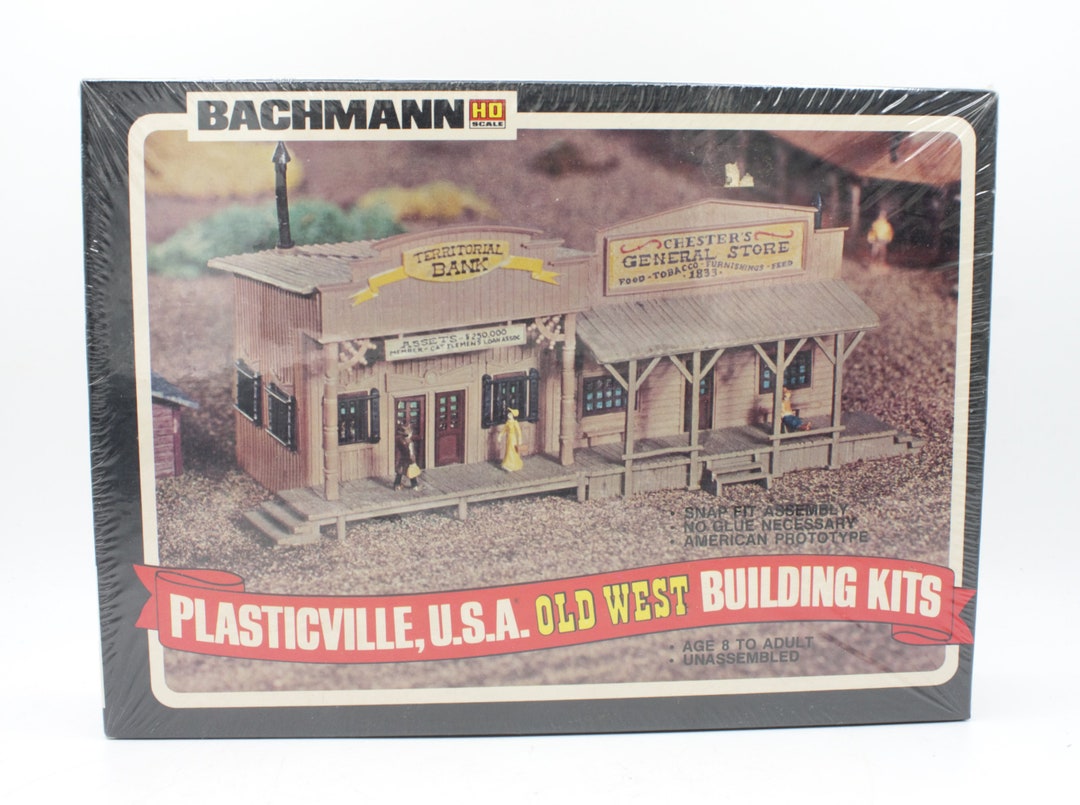 Vintage HO Model Train General Store Old West Building Kit Miniature ...