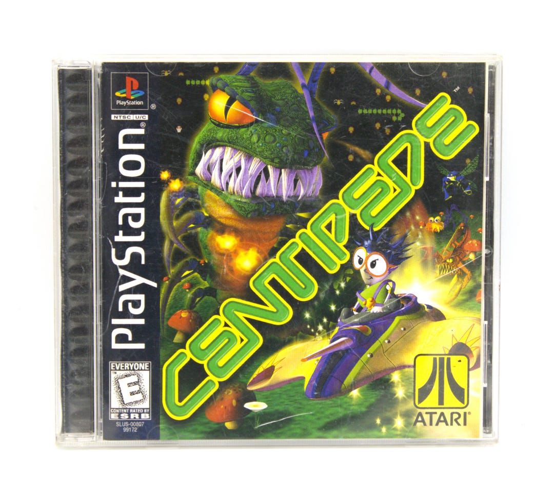 Vintage Playstation Game Centipede 1999 Classic Arcade Adventure Video ...