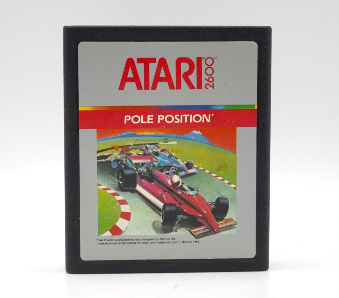 Vintage Pole Position Video Game Cartridge F1 Auto Racing Atari 2600 ...