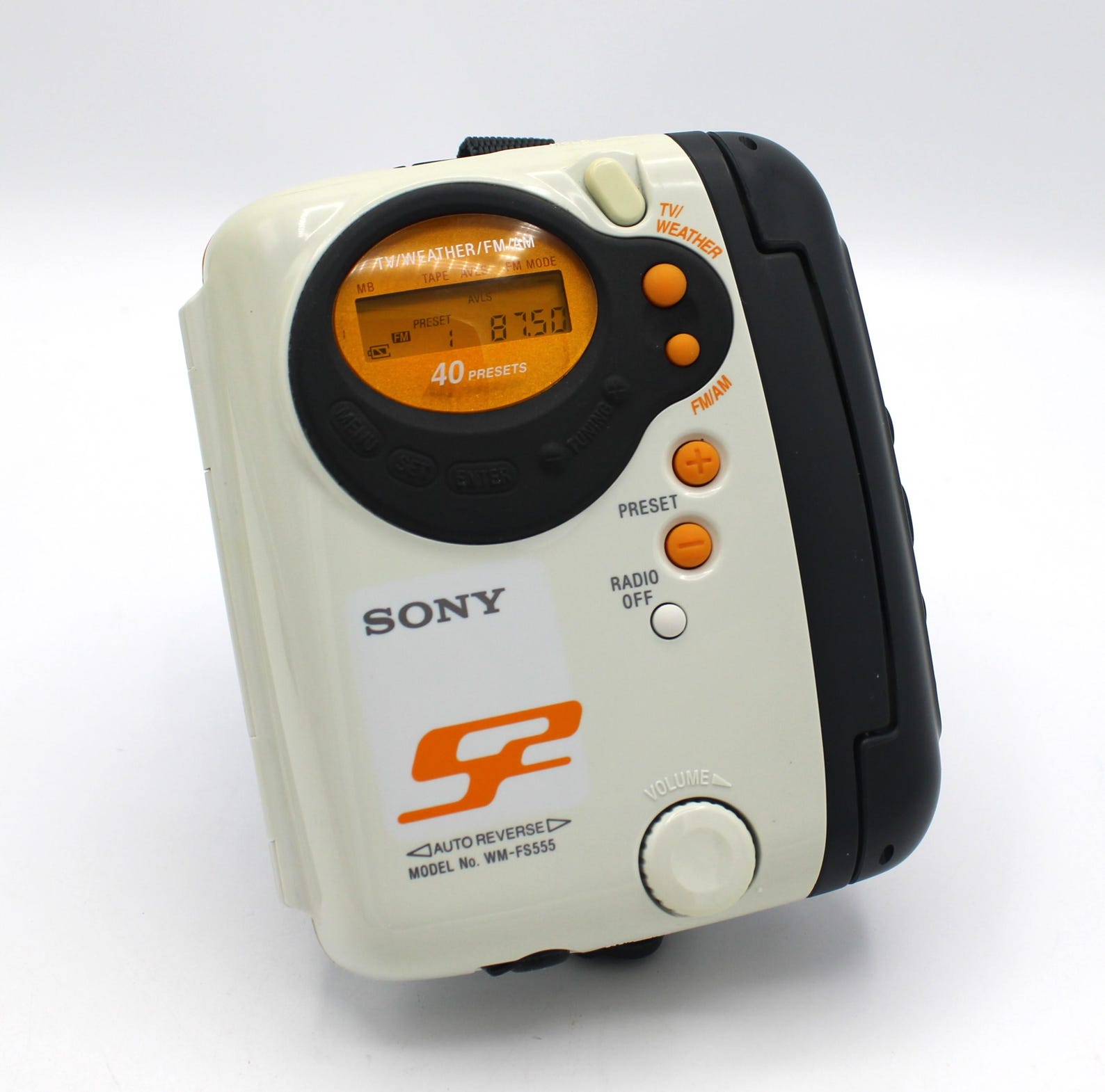 Vintage Sony Walkman Sport Edition Stereo Cassette Tape Player Radio ...