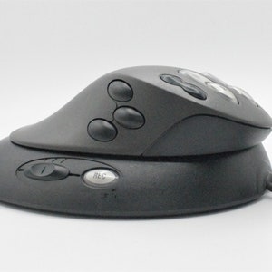 Vintage PC Mouse Microsoft Sidewinder Strategic Commander Swivel Palm ...