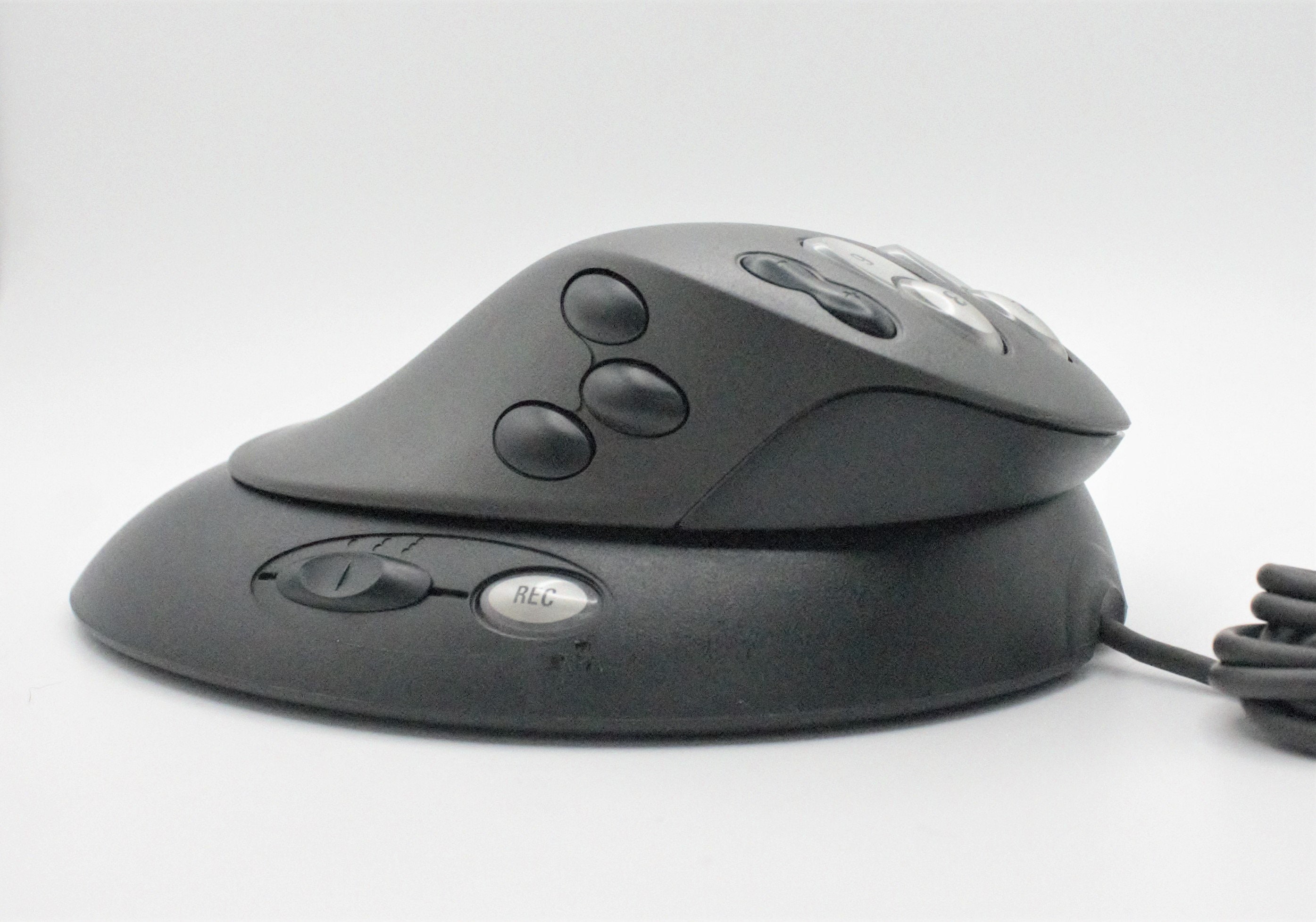 Vintage PC Mouse Microsoft Sidewinder Strategic Commander Swivel Palm ...