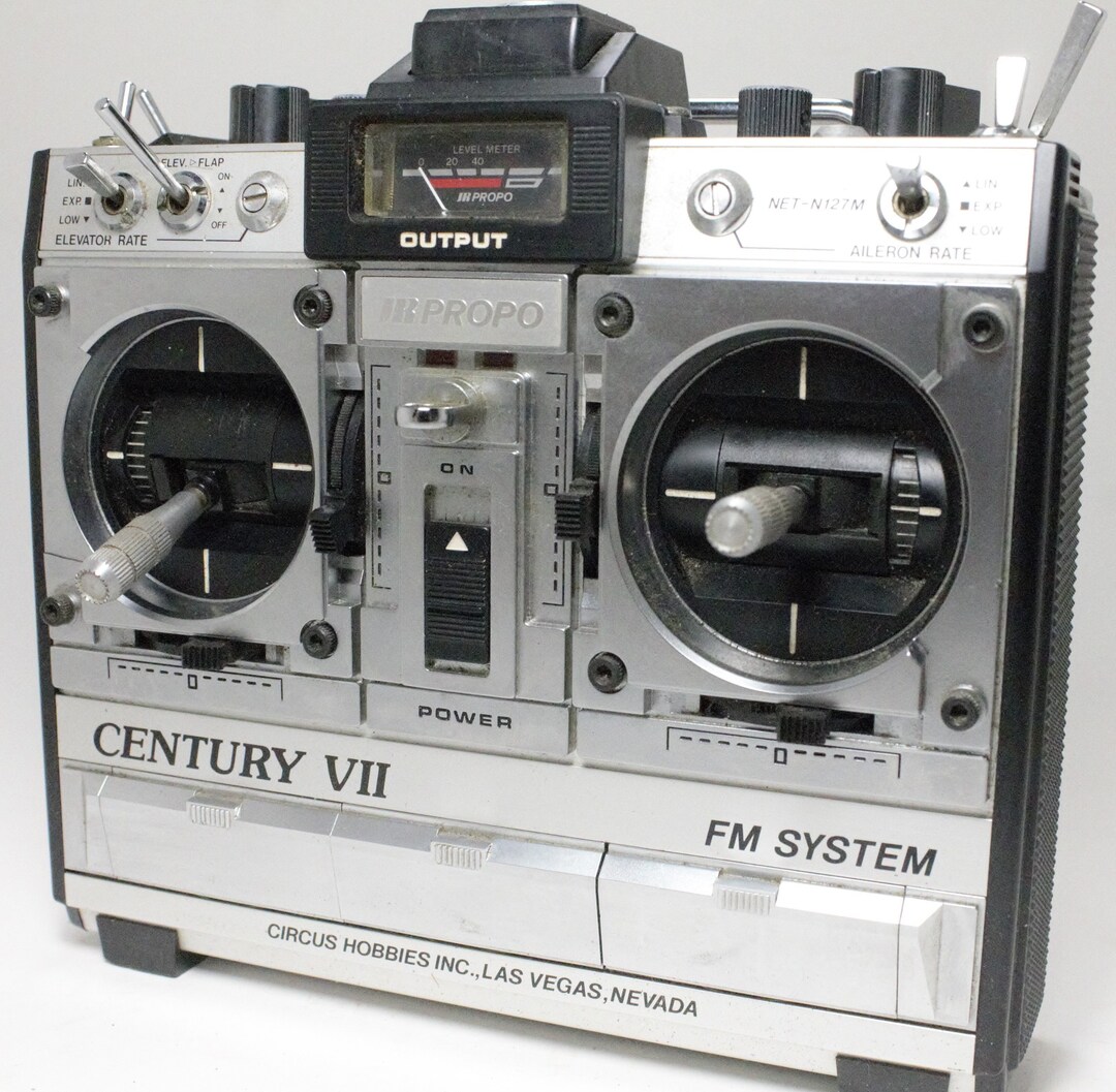 Vintage Radio Control Century VII PCM RC Set With 4 Servos Setup Flying ...