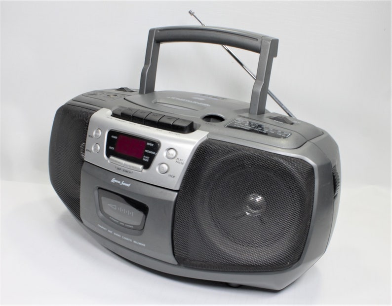 Vintage Boombox CD Cassette Tape Player Recorder Portable - Etsy