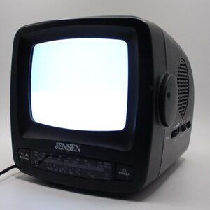 Vintage 5 B&W TV Radio Portable Mini Tube Television - Etsy