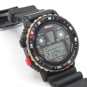 Vintage Digital Wristwatch Wilson Sport Water Resistant Calendar Date ...