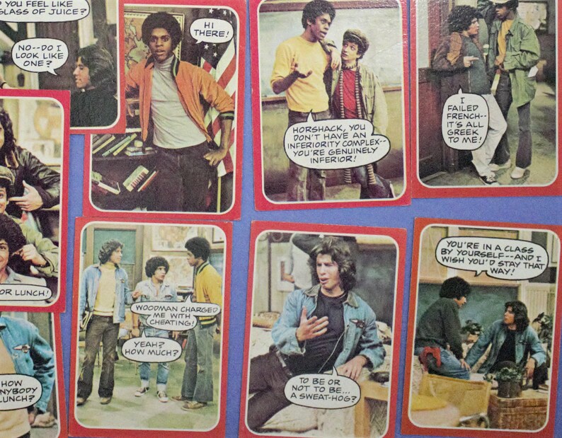 Vintage 1976 Sweat-hogs Welcome Back Kotter Collector Cards - Etsy
