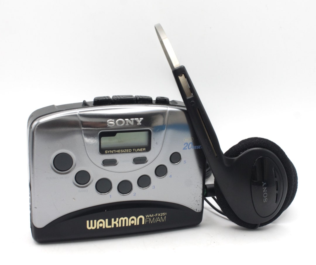 Vintage Sony Walkman Personal Stereo Cassette Tape Player Digital ...