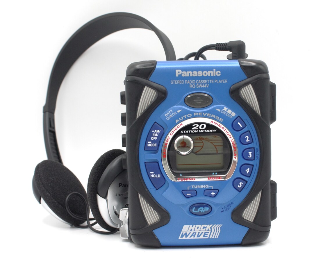Vintage Panasonic Shockwave Stereo Cassette Tape Player Auto Reverse ...