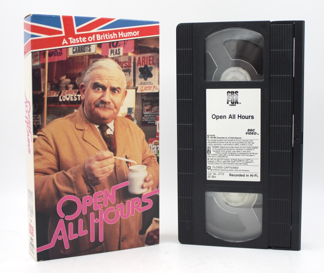 Vintage 1983 VHS British Comedy Television Open All Hours Brit TV ...