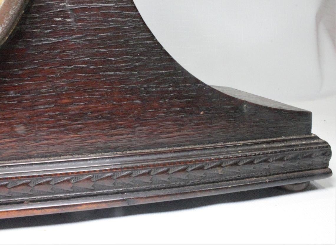 Vintage Wood Mantle Clock Chime Hourly Quarterly Gong Brass 14 - Etsy