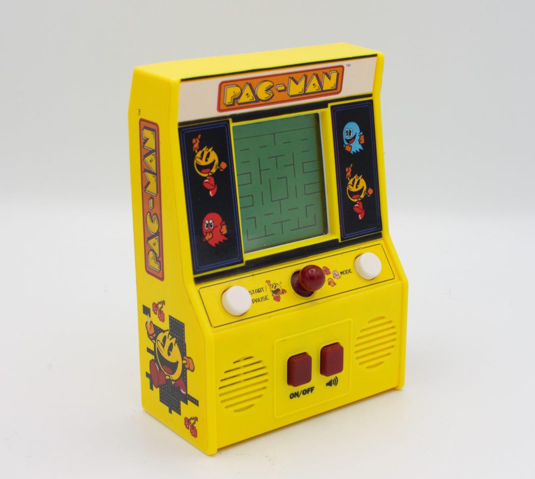 Vintage Pac-man Arcade Miniature Handheld Game LCD Digital Sound ...