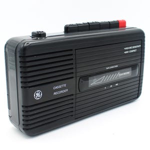 Vintage 1980s GE Audio Cassette Tape Recorder Player Built in ...