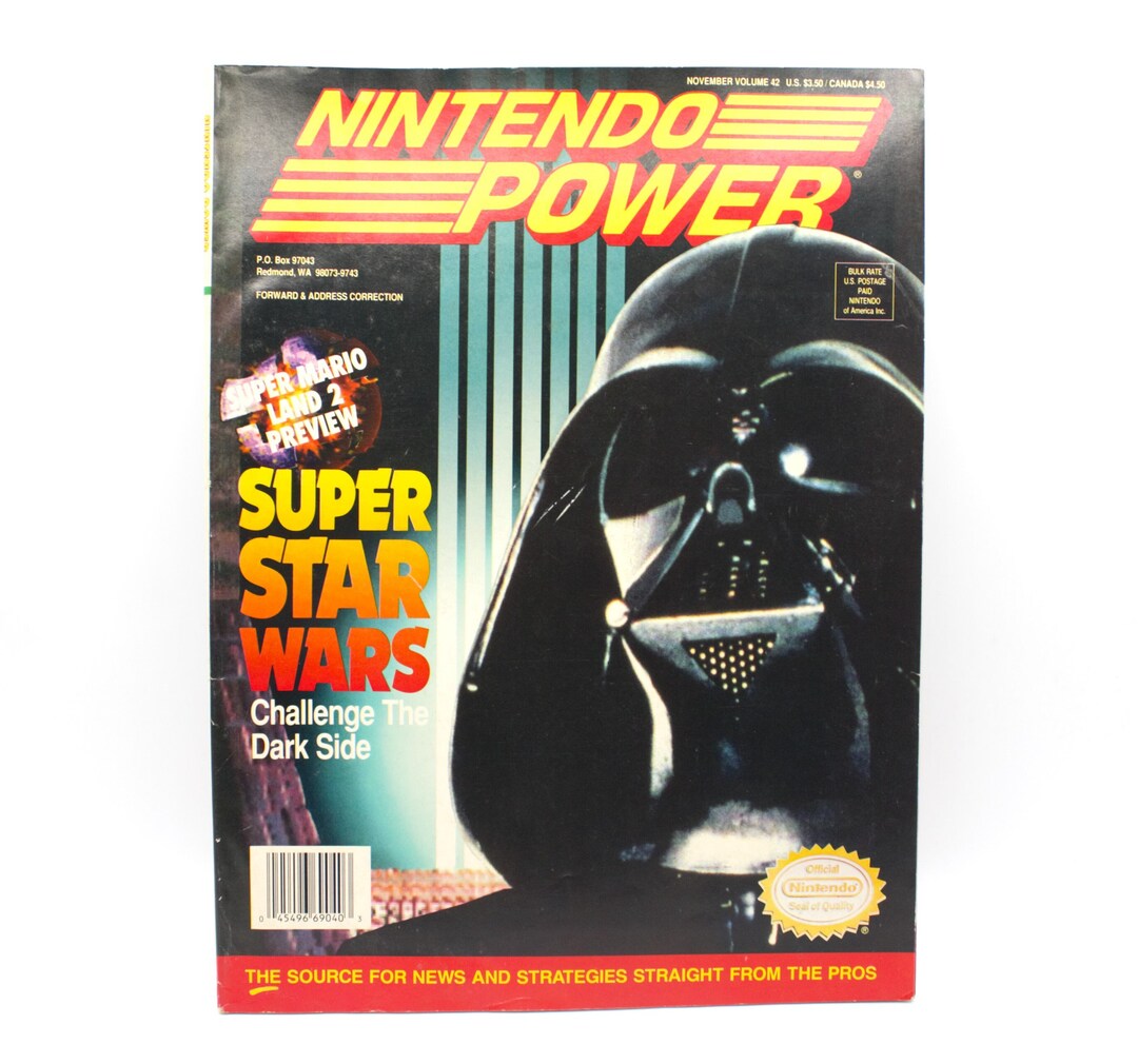 Nintendo Power 1992 Issue Super Star Wars Mario Land 2 Final Fantasy ...