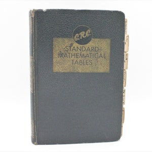 Vintage 1950s Standard Mathematical Tables Hardcover Book 11th Edition ...