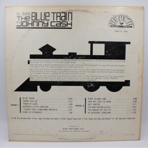 Vintage 1960s Vinyl Johnny Cash All Aboard the Blue Train Album 12" LP ...