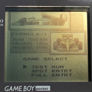 Vintage F1 Spirit 1990s Game Boy Cartridge Racing Game Handheld ...