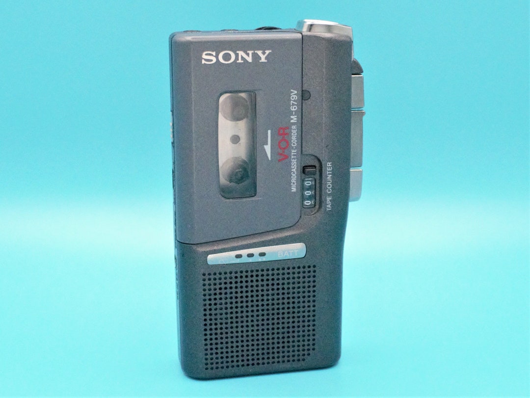 Vintage Sony Microcassette-corder Mini Cassette Tape Audio Recorder ...