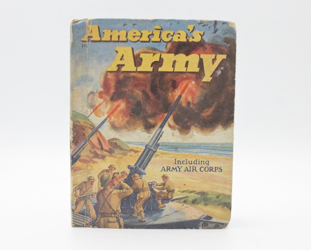 Vintage 1940s WW II America's Army and Army Air Corp Mini Hardcover ...