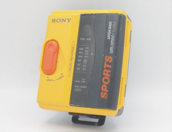 Yellow Walkman Cassette Player