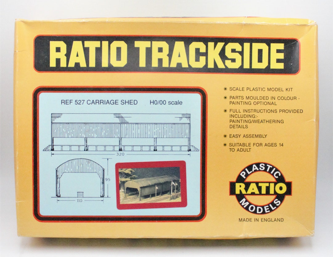 Vintage Train Set Building HO Scale Miniature Ratio Trackside Carriage ...