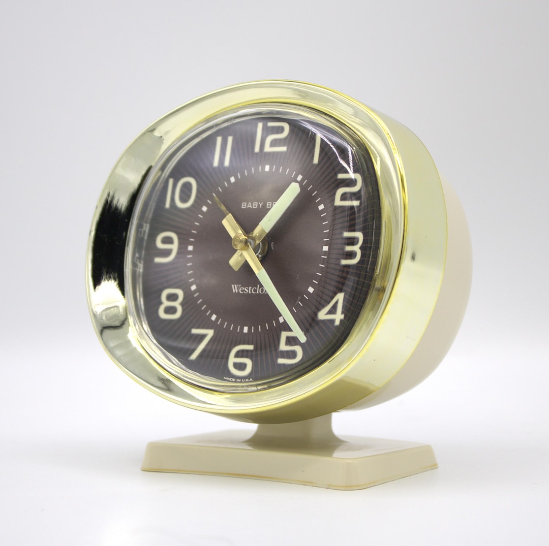 Vintage Westclox Baby Ben Alarm Clock Spring Wound Mechanical Movement ...