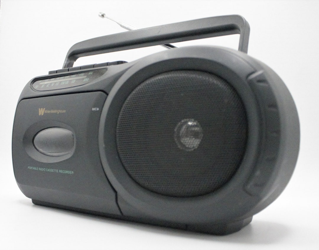 Vintage Boombox Cassette Tape Player Recorder AM/FM Radio Portable ...