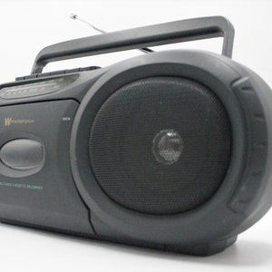 Vintage Boombox Cassette Tape Player Recorder AM/FM Radio Portable ...