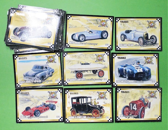 Vintage 1995 Automotive Racing Car Collector Trading Cards - Etsy