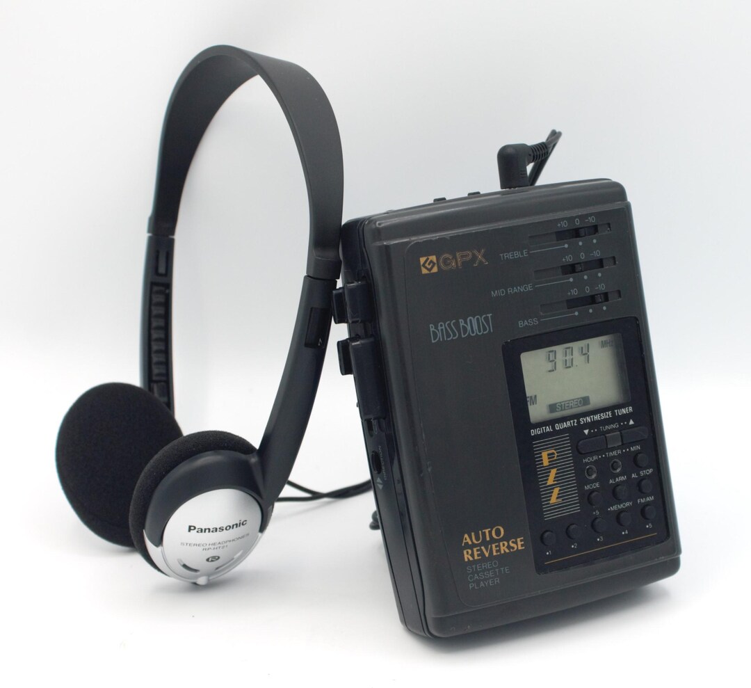 Vintage GPX Stereo Cassette Tape Player AM/FM Radio Digital Quartz ...