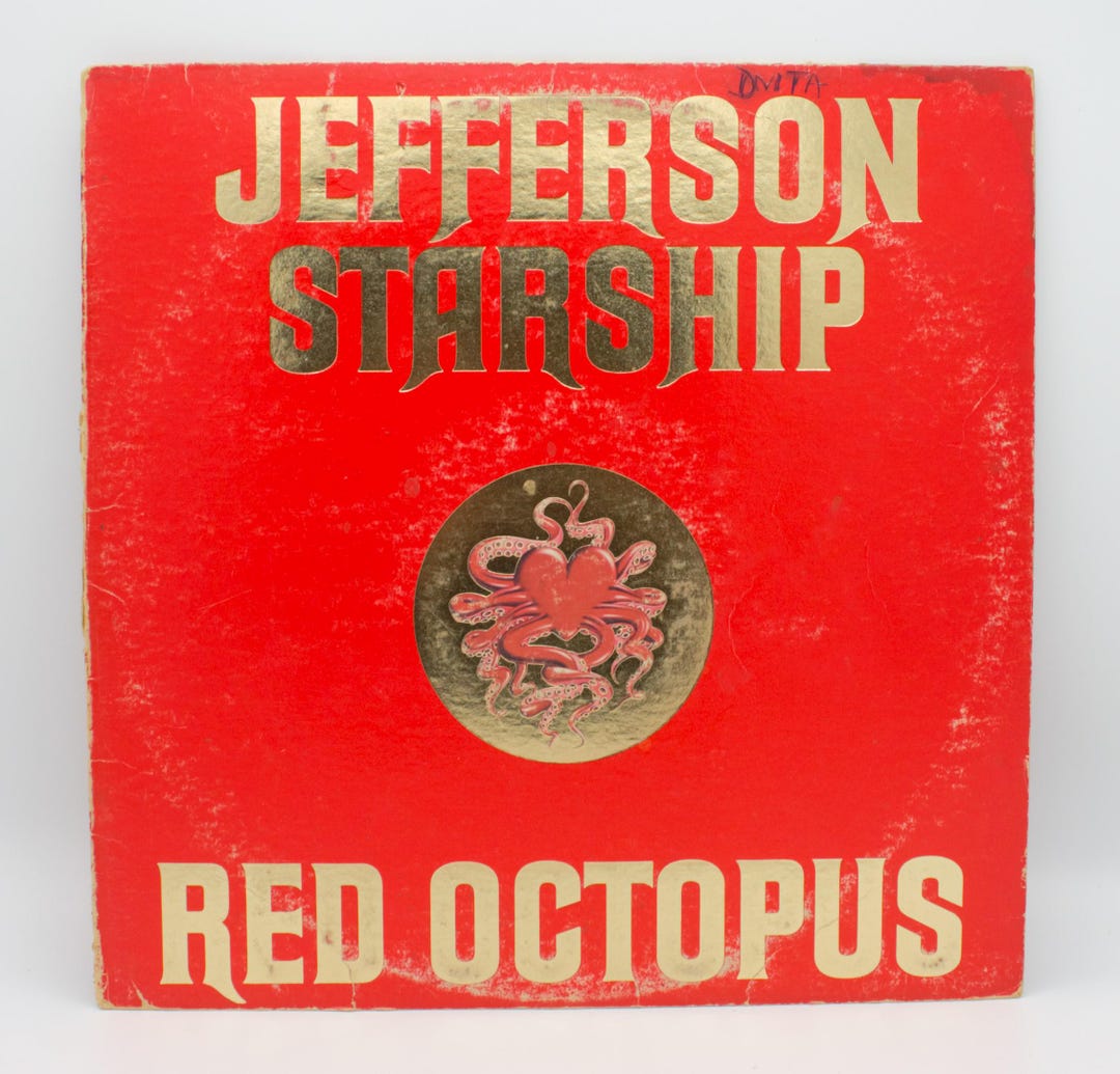 Vintage Vinyl Jefferson Starship 1975 Red Octopus Album 1970's Grace ...