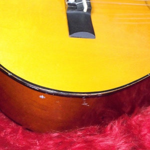 Vintage Acoustic Mini Guitar Bestler Light Dark Wood Pine Brass ...