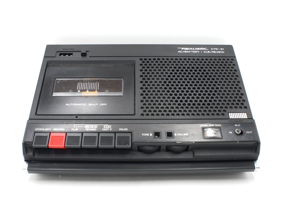 Vintage Cassette Tape Recorder Player Built in Microphone and Speaker ...