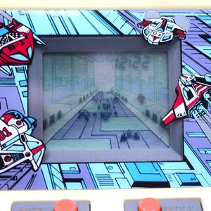 Vintage Space Alien Battle Racing Game Mini Arcade Big Button Handheld ...