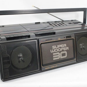 Vintage 1980s Boombox Stereo Digital Sound Lab 3D Woofer 5 Speaker ...
