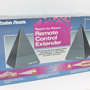 Vintage 90s Remote Control Extender System Two-piece Pyramid Signal ...