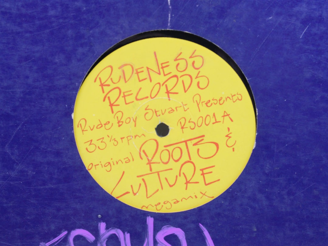 Vintage Vinyl DJ Record Rude Boy Stuart Presents Roots & Culture Mega ...